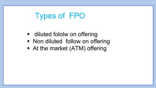 FOLLOW ON PUBLIC OFFER | PPTX