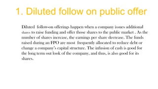 FOLLOW ON PUBLIC OFFER | PPTX