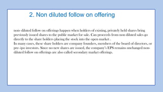 FOLLOW ON PUBLIC OFFER | PPTX