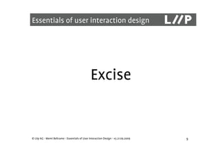 Follow the Flow - Essentials of User Interaction Design | PPT