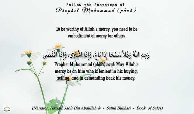 Follow the Footsteps of Prophet Muhammad (pbuh) - Part 1 | PPT