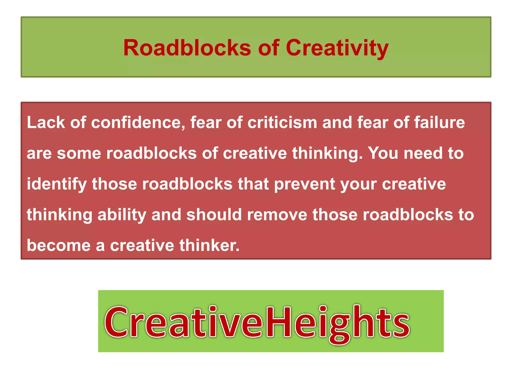 Follow these 4 simple tips to become a creative thinker | PPT