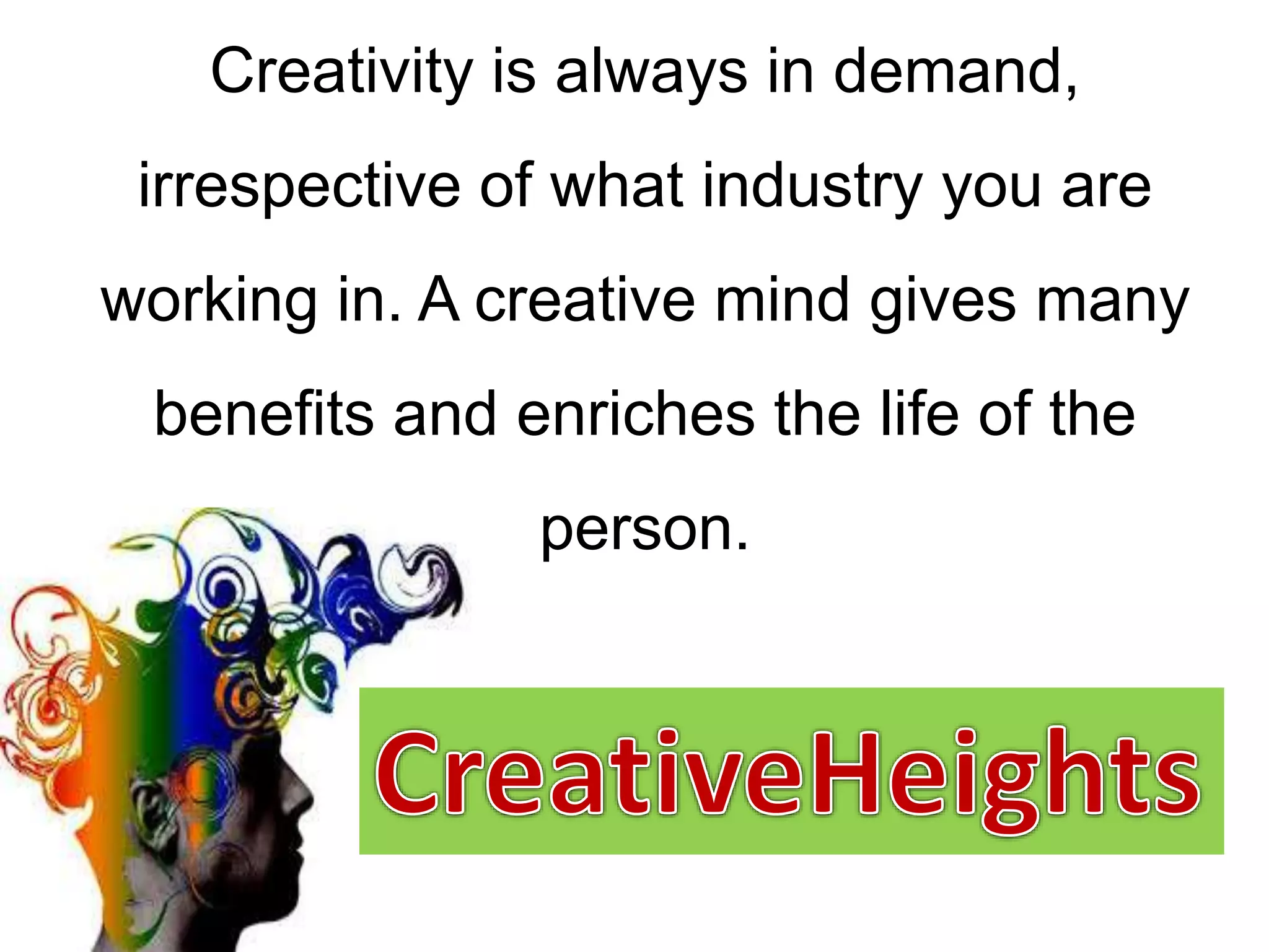 Follow these 4 simple tips to become a creative thinker | PPT
