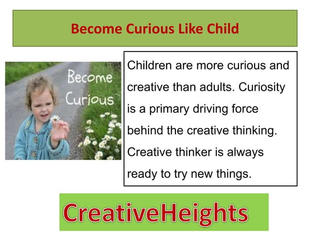 Follow these 4 simple tips to become a creative thinker | PPT
