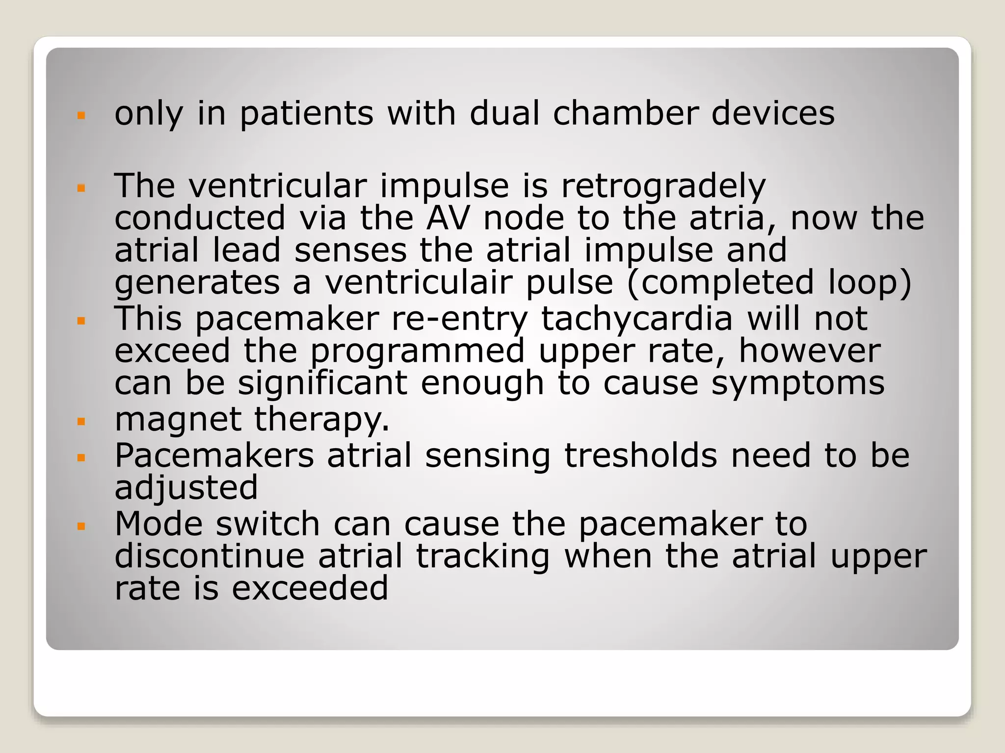 Follow up and management of pacemaker programming and | PPTX