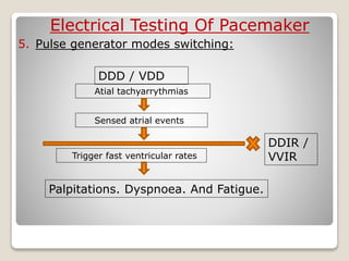 Follow up and management of pacemaker programming and | PPTX