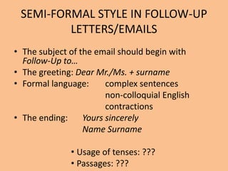 Follow up email | PPTX