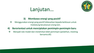 Kepemimpinan, Manajemen dan Organisasi (KMO) | PPTX