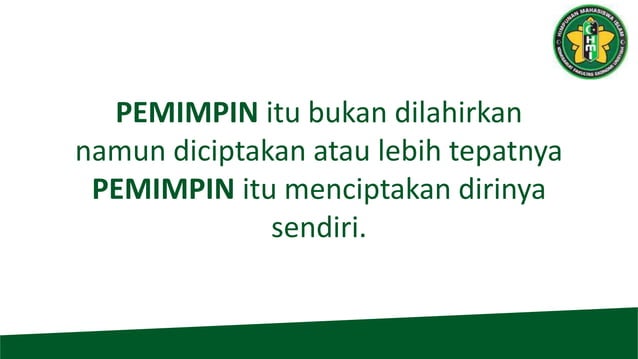 Kepemimpinan, Manajemen dan Organisasi (KMO) | PPTX