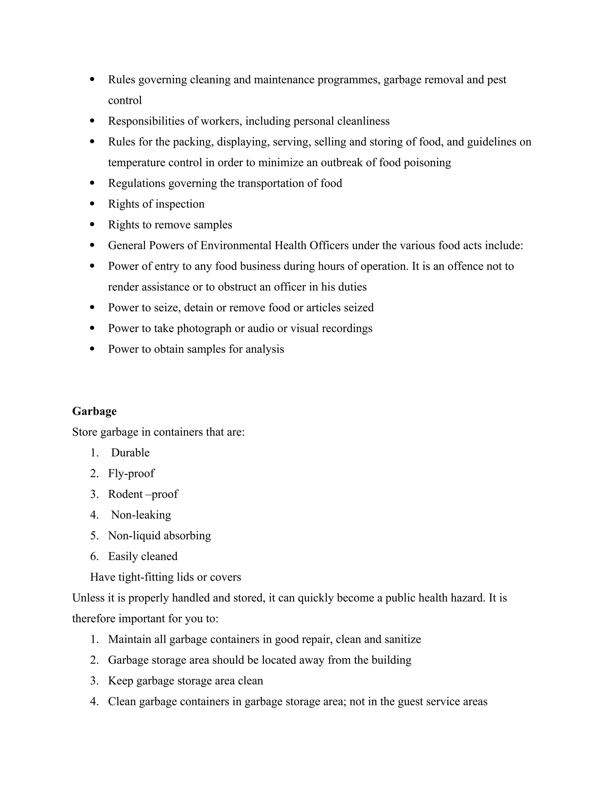 Follow workplace hygiene procedures to follow | PDF