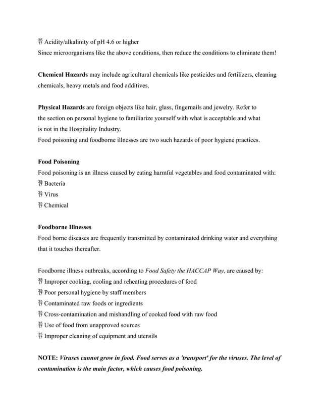 Follow workplace hygiene procedures to follow | PDF