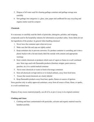Follow workplace hygiene procedures to follow | DOC
