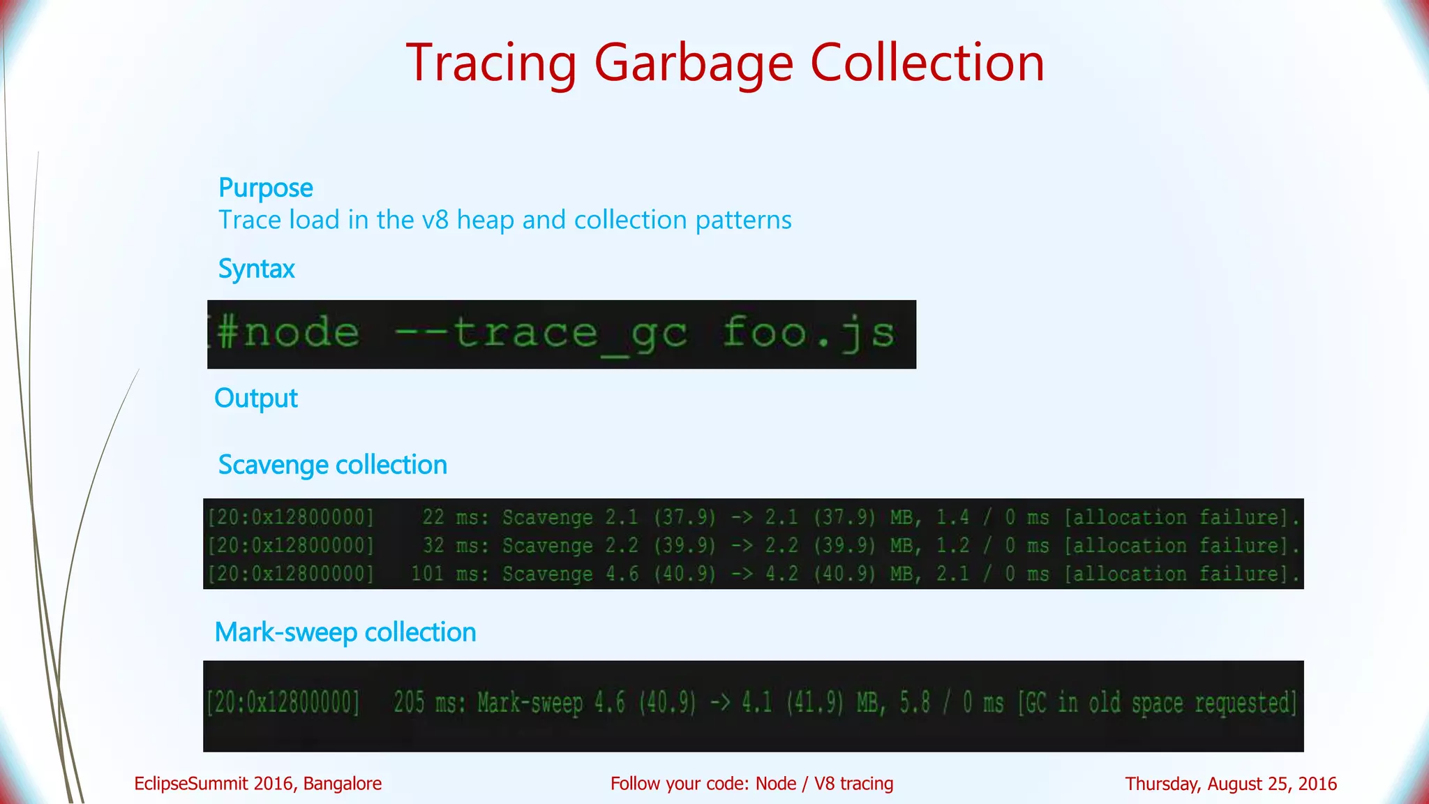 Follow your code: Node tracing | PPT