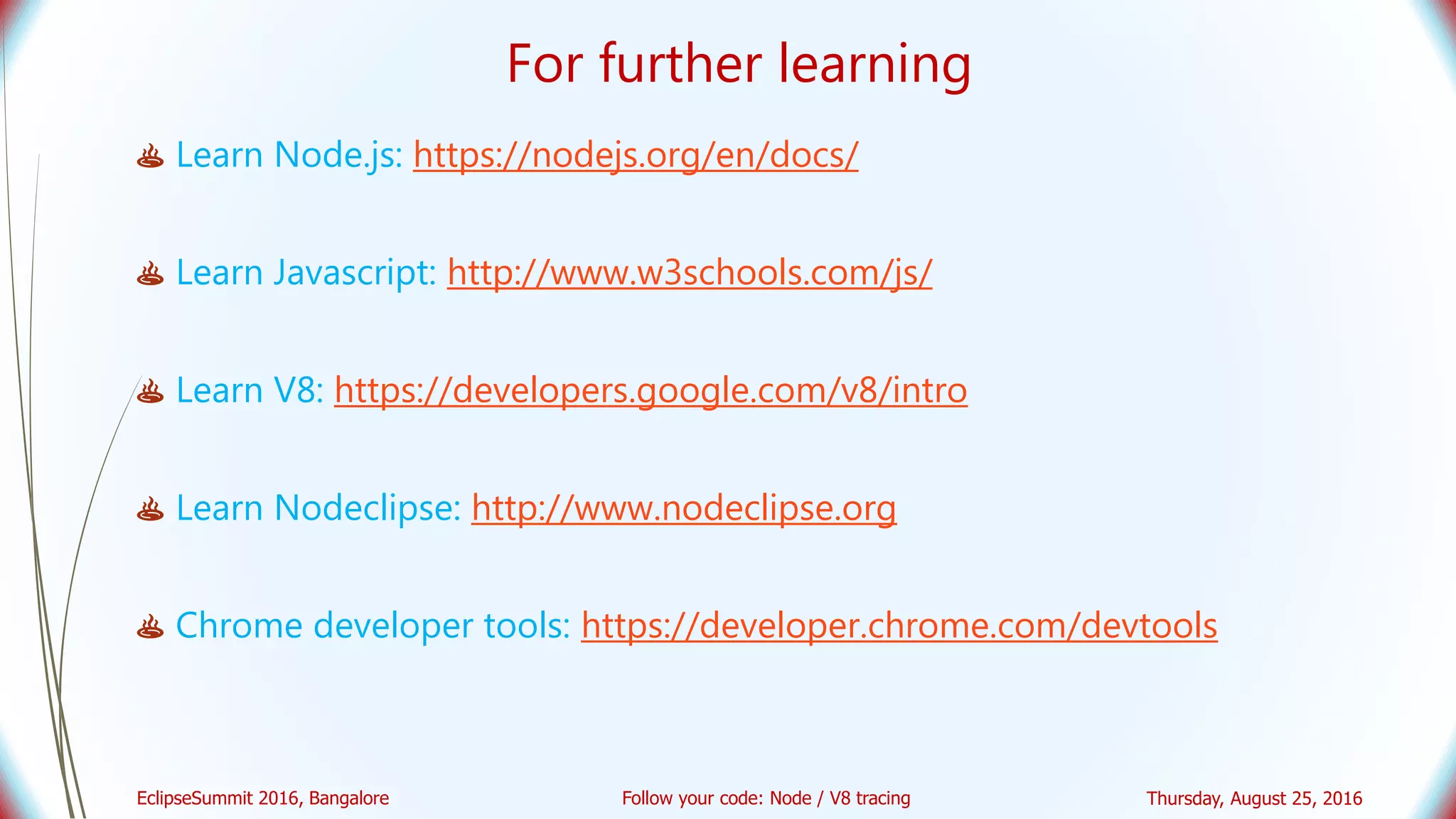 Follow your code: Node tracing | PPT