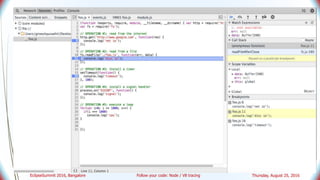 Follow your code: Node tracing | PPTX | Web Development | Internet