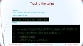 Follow your code: Node tracing | PPTX | Web Development | Internet