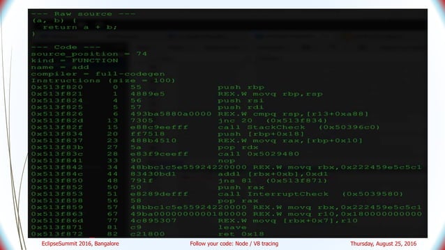 Follow your code: Node tracing | PPT