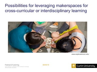Makerspaces for creative engagement, outreach and pathways | PPT
