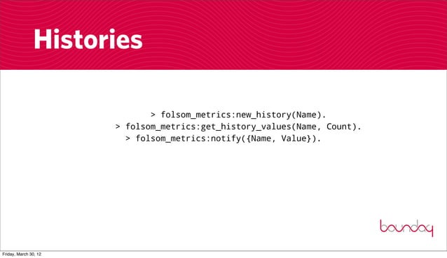 Erlang Application Metrics with Folsom | PPT