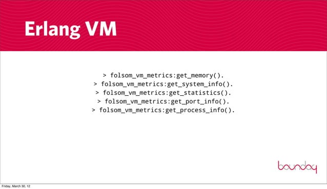 Erlang Application Metrics with Folsom | PPT