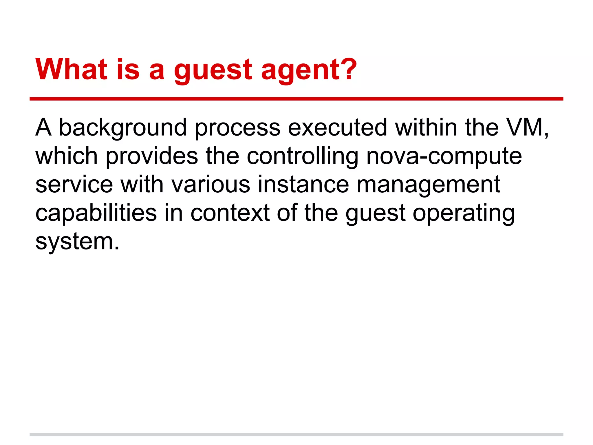 Guest Agents: Support & Implementation | PDF