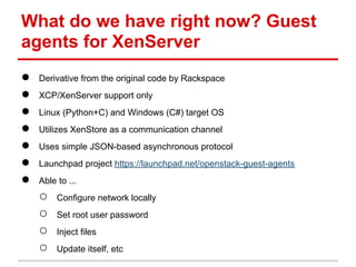 Guest Agents: Support & Implementation | PDF