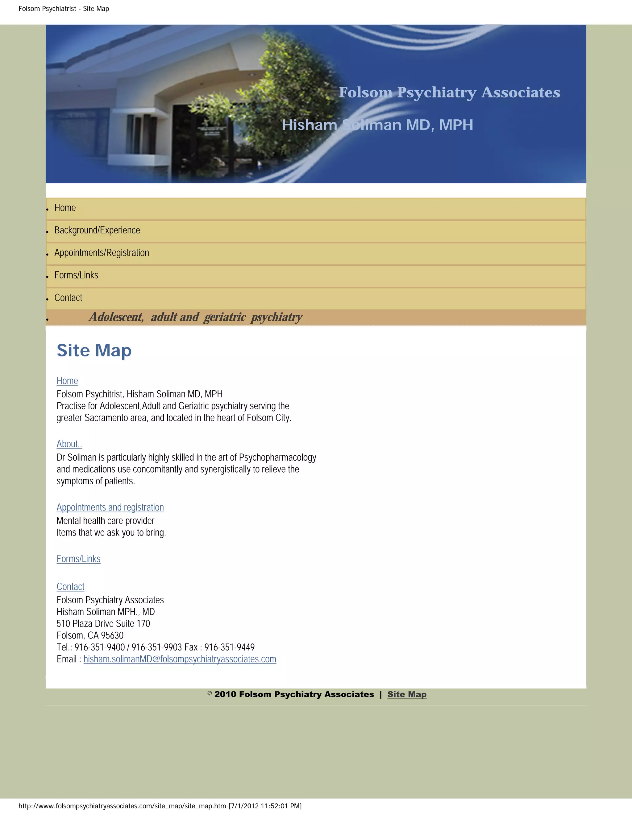 Folsom Psychiatry Associates | PDF