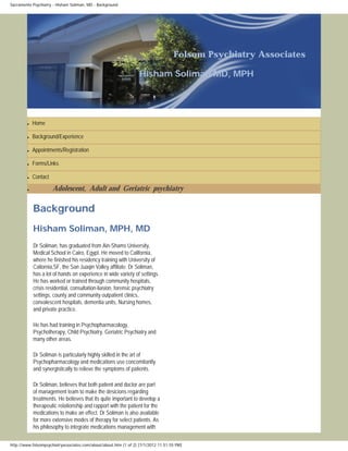Folsom Psychiatry Associates | PDF