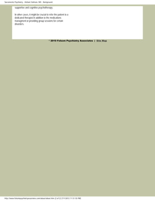 Folsom Psychiatry Associates | PDF
