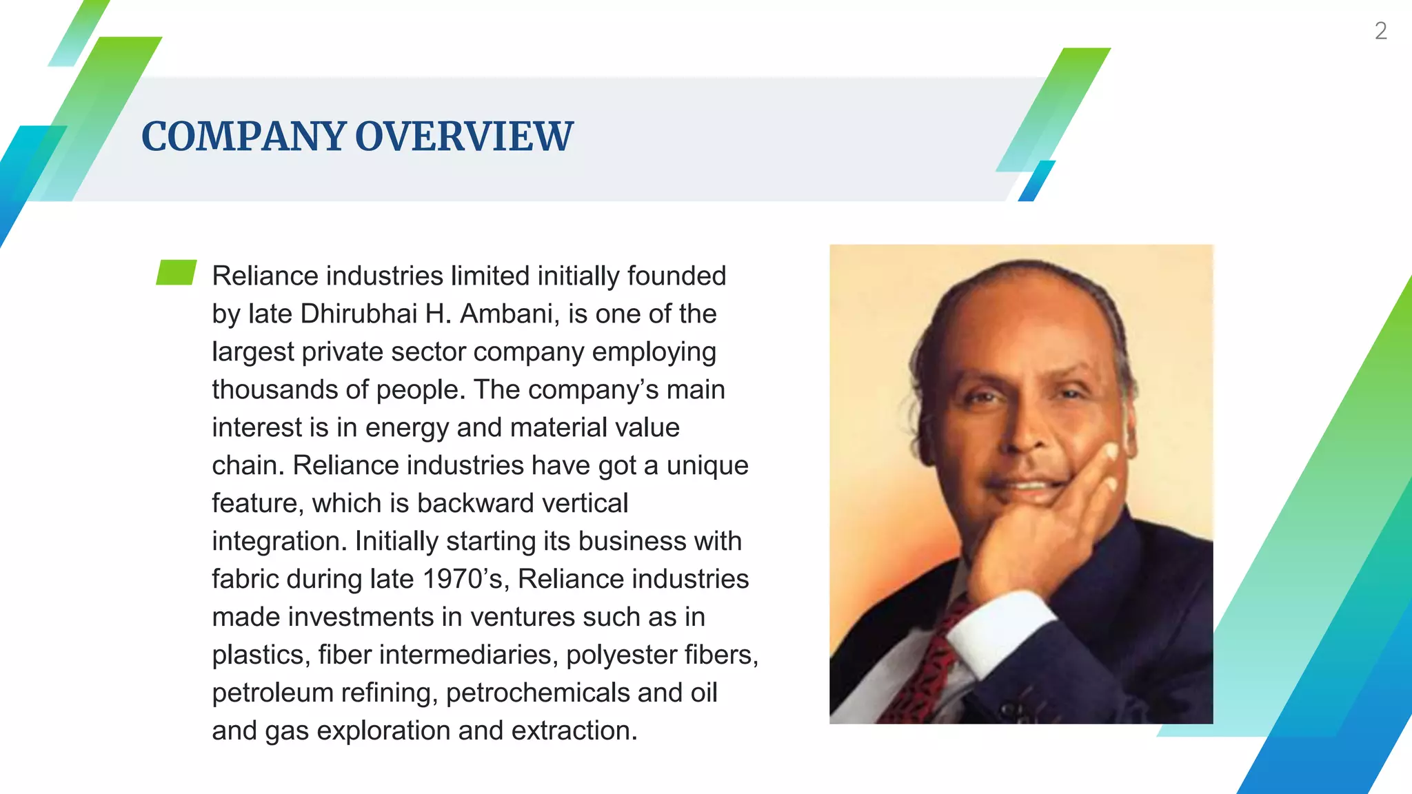 Reliance Industries Ltd.(RIL) Company Overview Presentation | PPTX