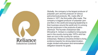 Reliance Industries Ltd.(RIL) Company Overview Presentation | PPTX