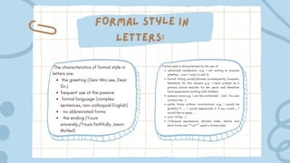 Fomal/semiformal letter/email (job application) | PDF