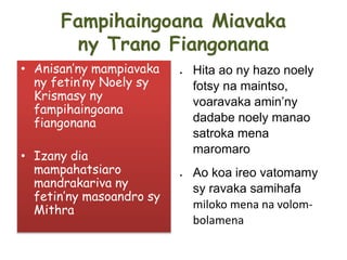 Fomba fankalazana ny 25 desambra | PPTX