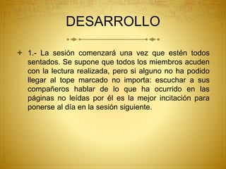 cómo iniciar un círculo de lectura | PPTX