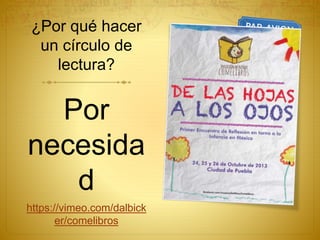 cómo iniciar un círculo de lectura | PPTX