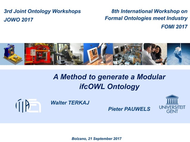 FOMI2017 - A method to generate a modular ifcOWL ontology | PDF | Databases | Computer Software ...