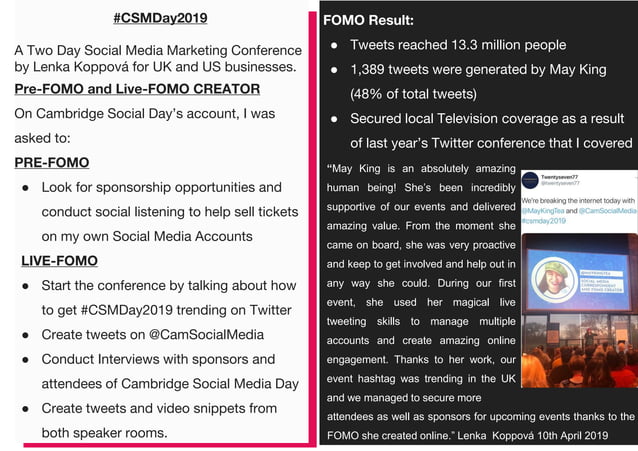 Fomo Case Studies - Conferences | PPT