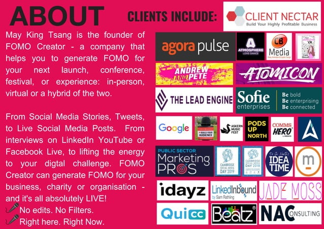 FOMO Case Studies the virtual edition 2020-present | PPT