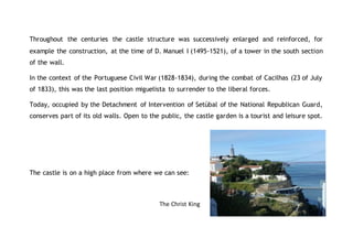 We went to Castelo de Almada | DOCX | Europe Travel | Travel Locations