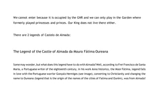 We went to Castelo de Almada | DOCX | Europe Travel | Travel Locations