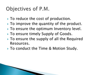 production management | PPTX
