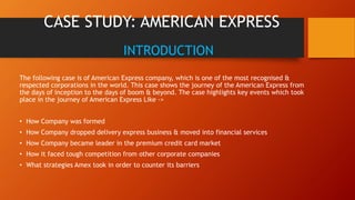 Fom presentation american express final | PPTX