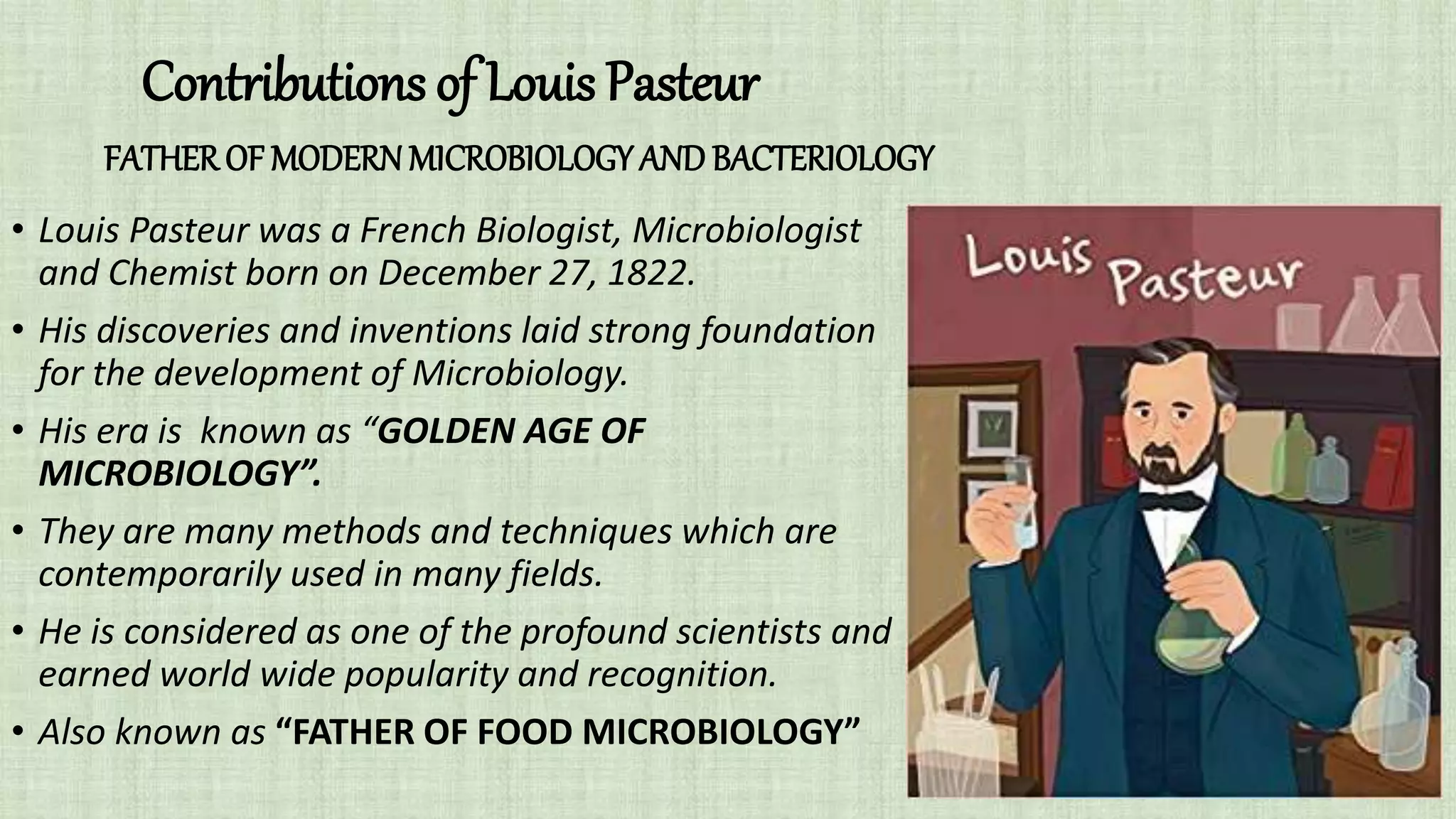FUNDAMENTALS OF MICROBIOLOGY (LOUIS PASTEUR AND ROBERT KOCH) | PPTX ...
