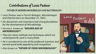 FUNDAMENTALS OF MICROBIOLOGY (LOUIS PASTEUR AND ROBERT KOCH) | PPTX
