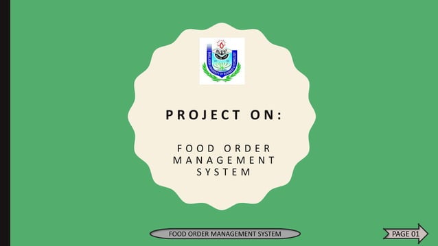 Food Order Management System | PPTX