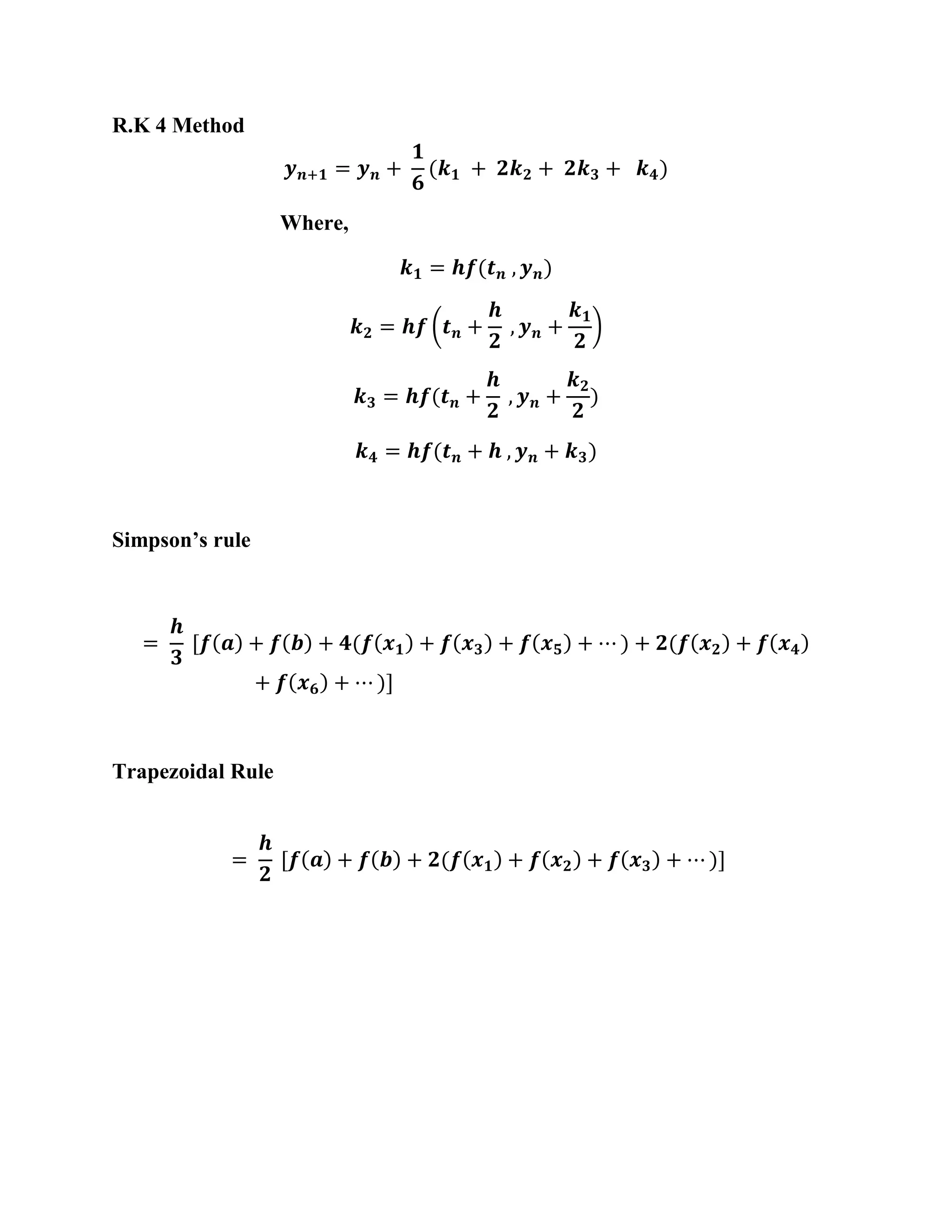 Fomulae numerical computing | PDF Fomulae numerical computing | PDF