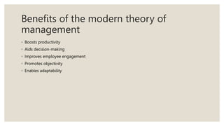 FOM Unit-1(4) Modern Approach. pptx kirti punia | PPTX