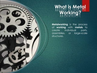 Fundamentals of metal working | PPTX