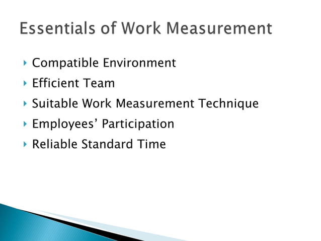 work measurement | PPT