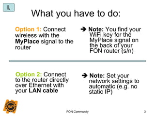 How to set up PPPoE on your Fonera - FON | PPT
